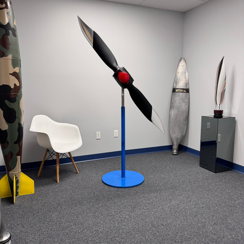 the Bayonet Chrome Airplane Propeller Sculpture Blade | Aviation Art ...
