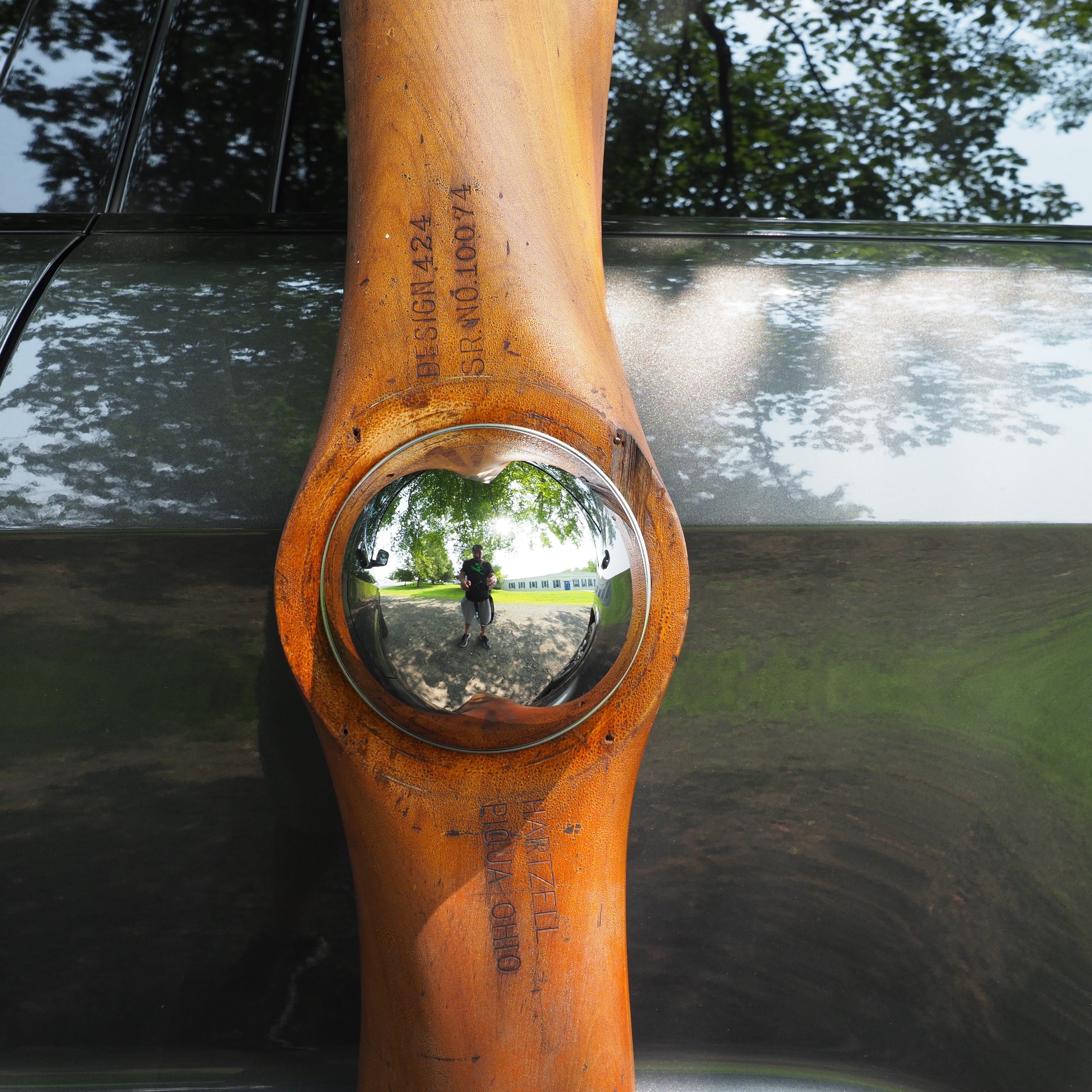 1920's Hartzell 80" Scalloped Antique Wooden Wood Airplane Propeller ...