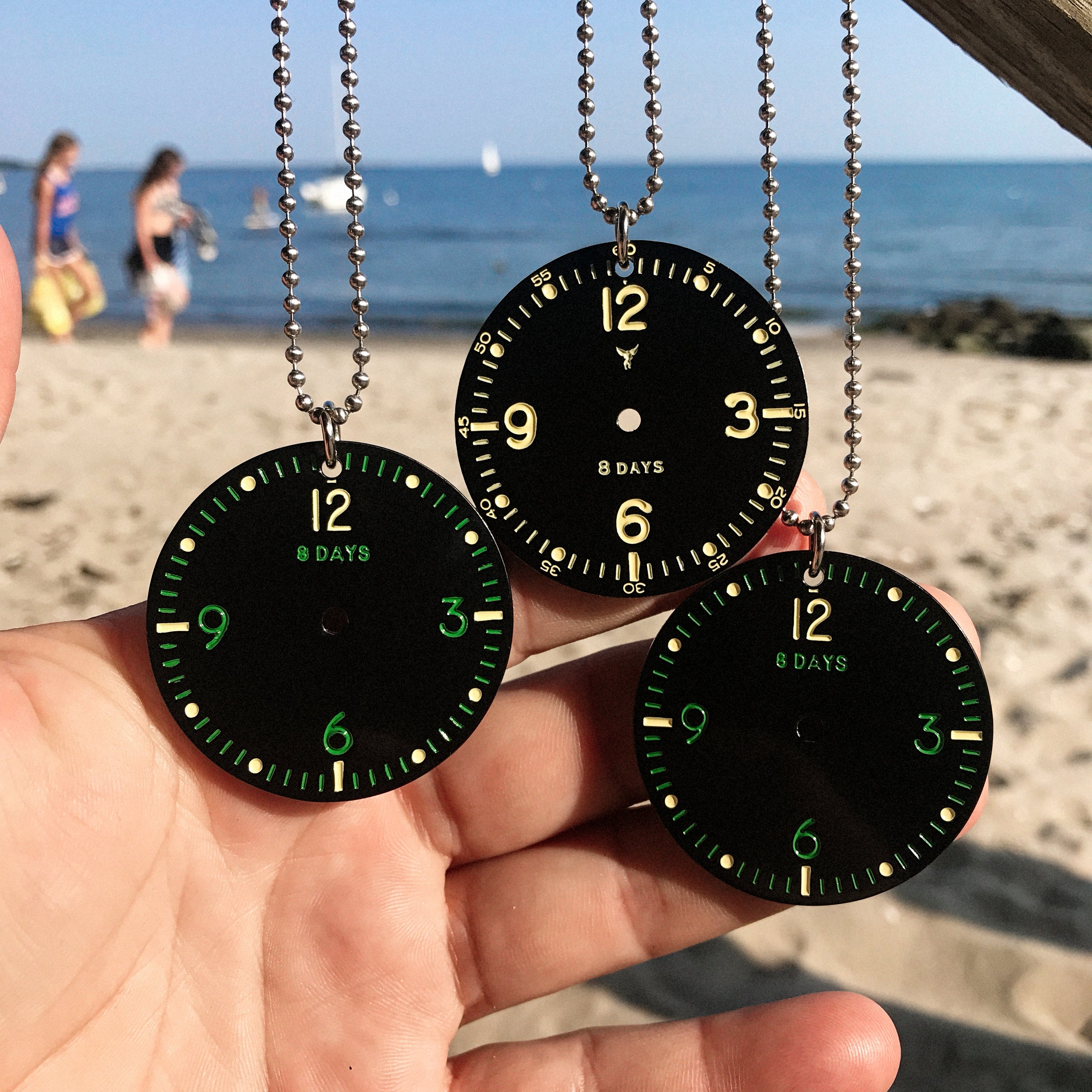 2018 P-51 Mustang WWII Warbird Airplane 8-Day Clock Army Navy Necklace ...