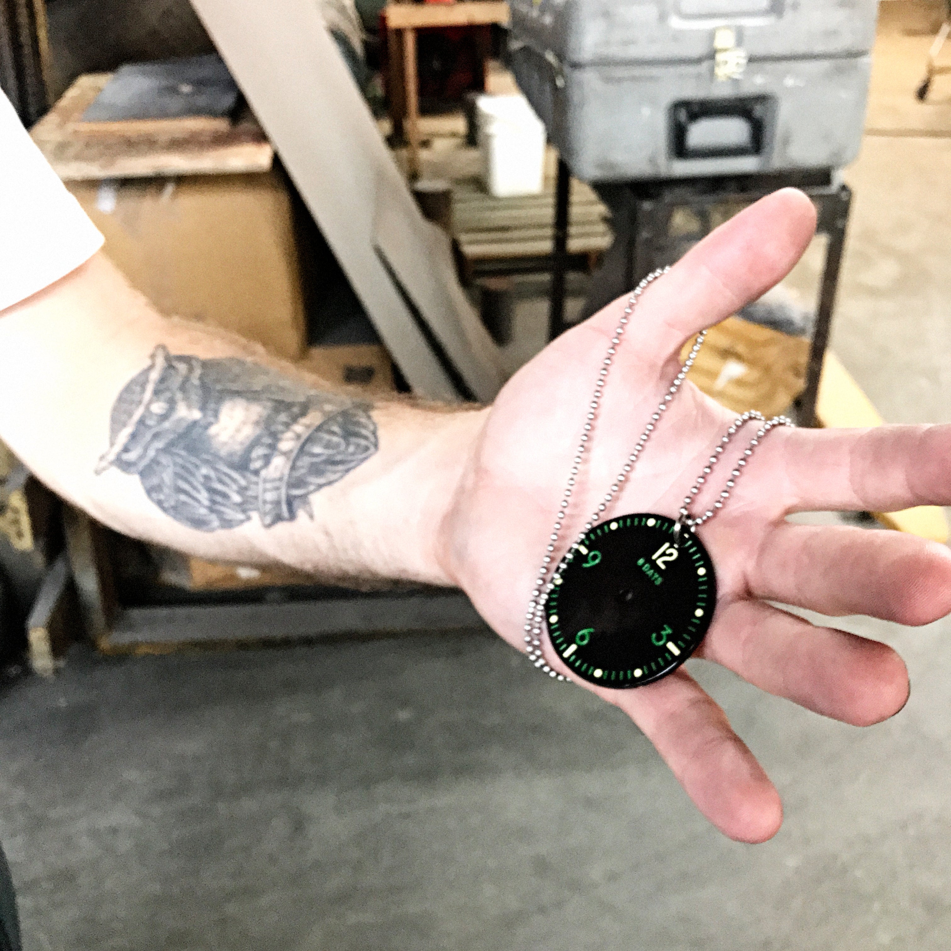 2018 P-51 Mustang WWII Warbird Airplane 8-Day Clock Army Navy Necklace ...