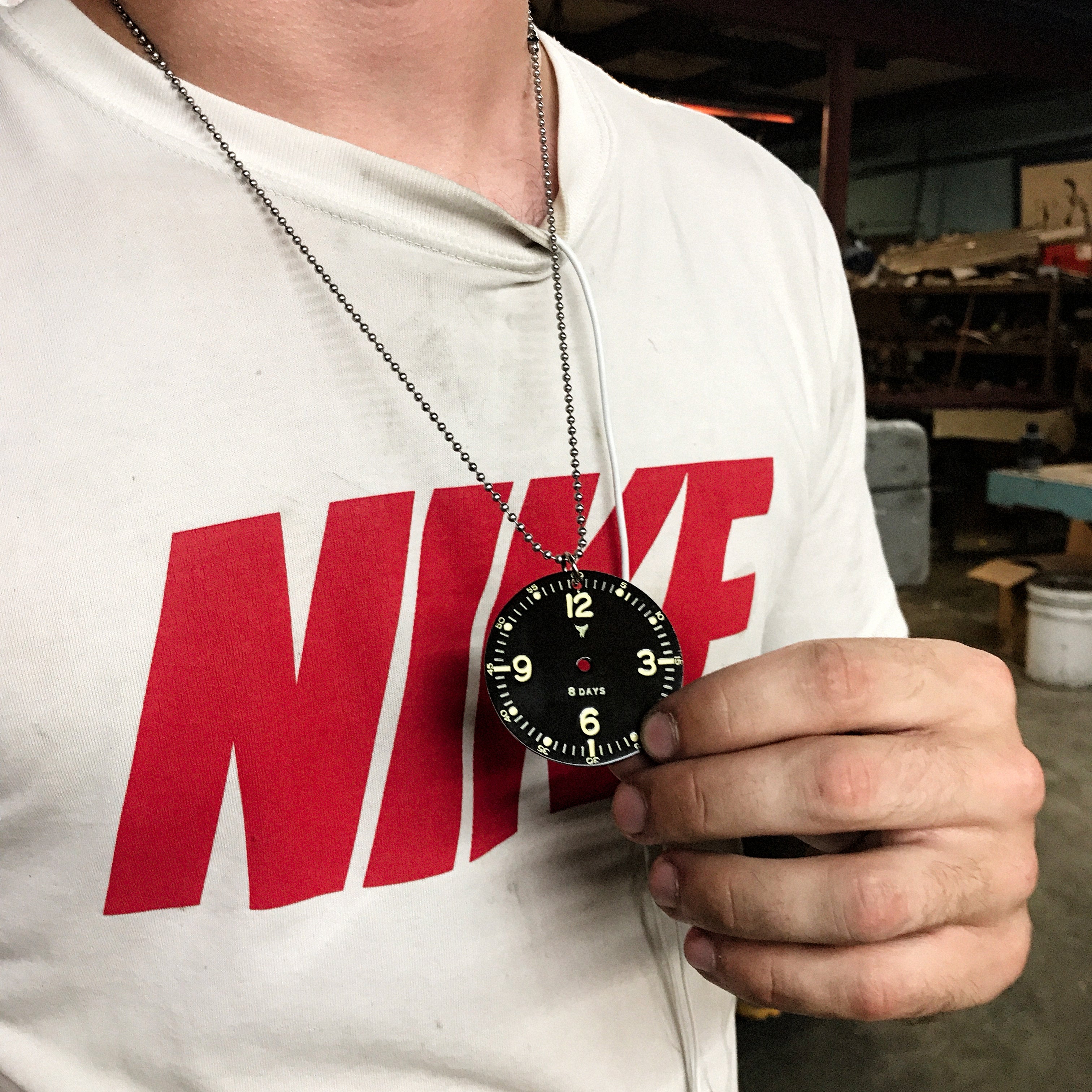 2018 P-51 Mustang WWII Warbird Airplane 8-Day Clock Army Navy Necklace ...