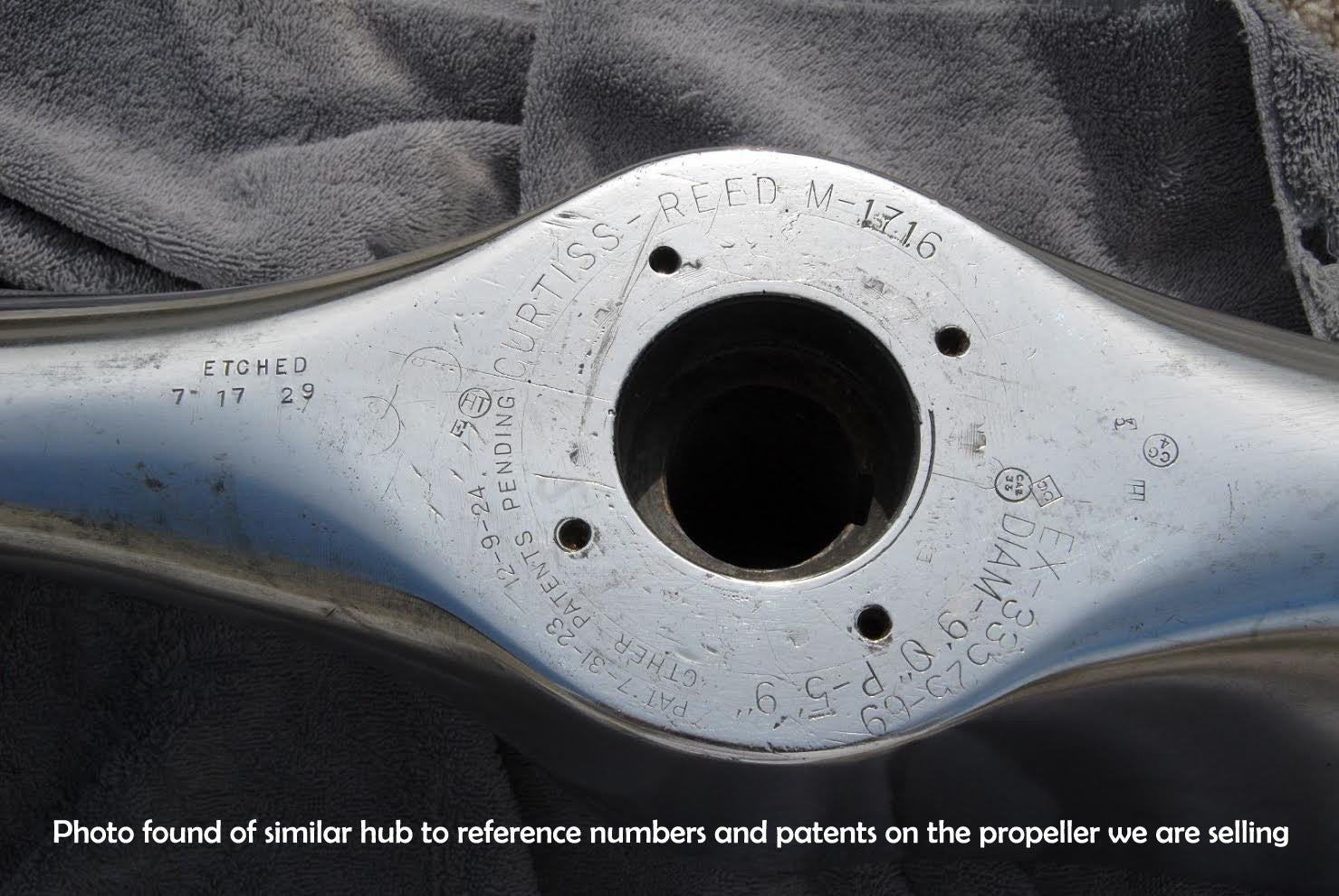 1920s Curtiss Reed Falcon EX33525-69 106" Fix-Pitch Airplane Propeller ...