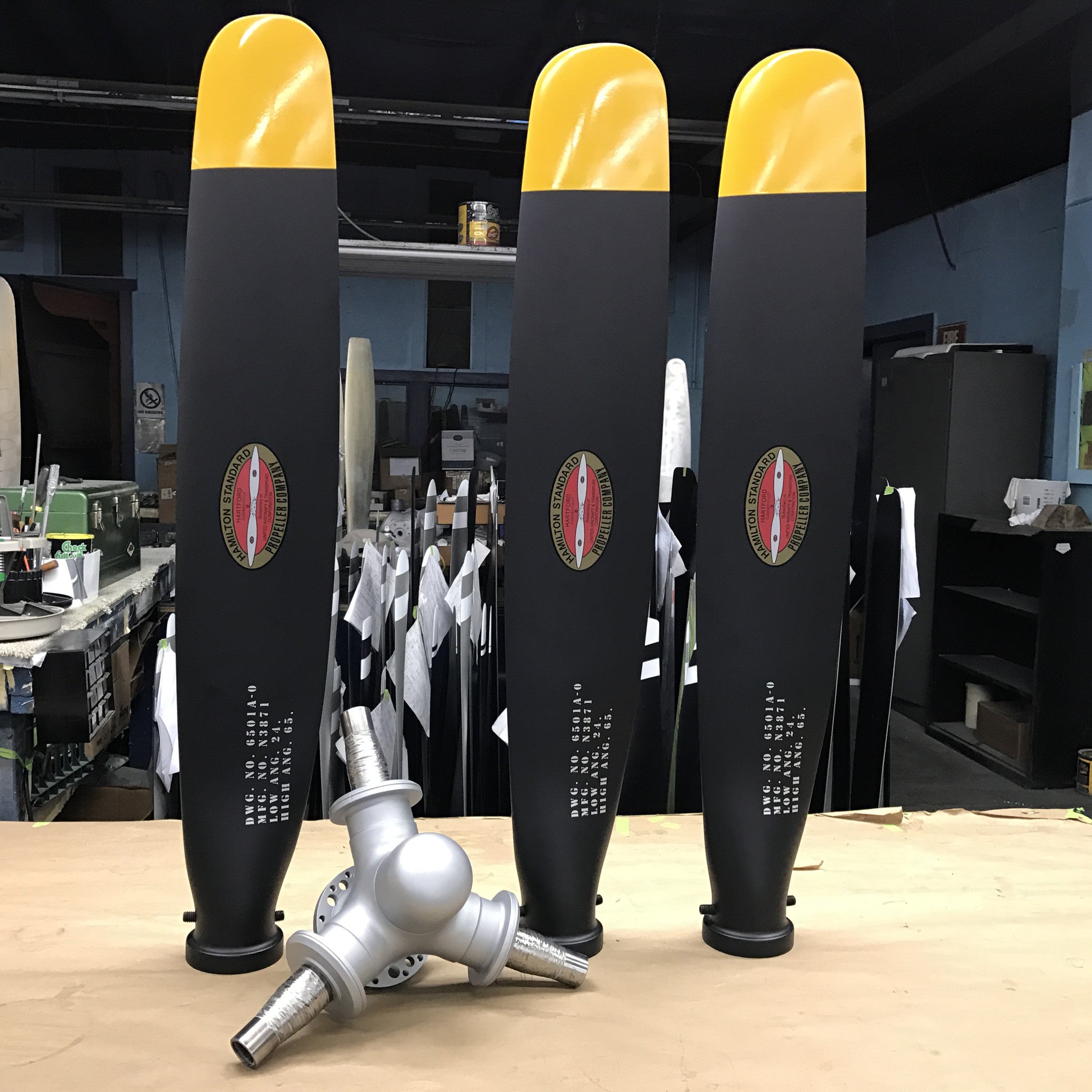 3-Blade Hamilton Standard Warbird Mini Airplane Propeller Wall Display ...
