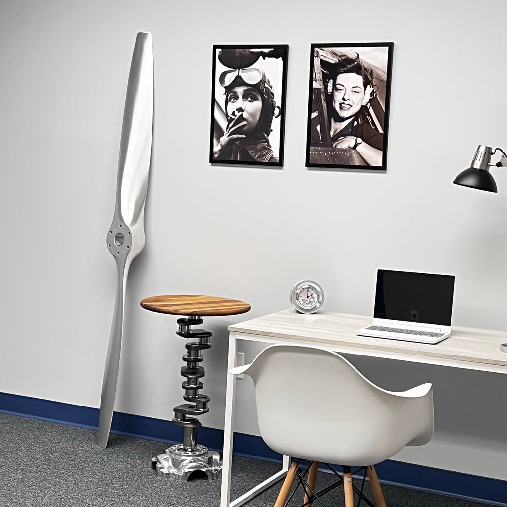 74" Piper PA-20 Pacer Brushed Aluminum Airplane Propeller Wall Display ...