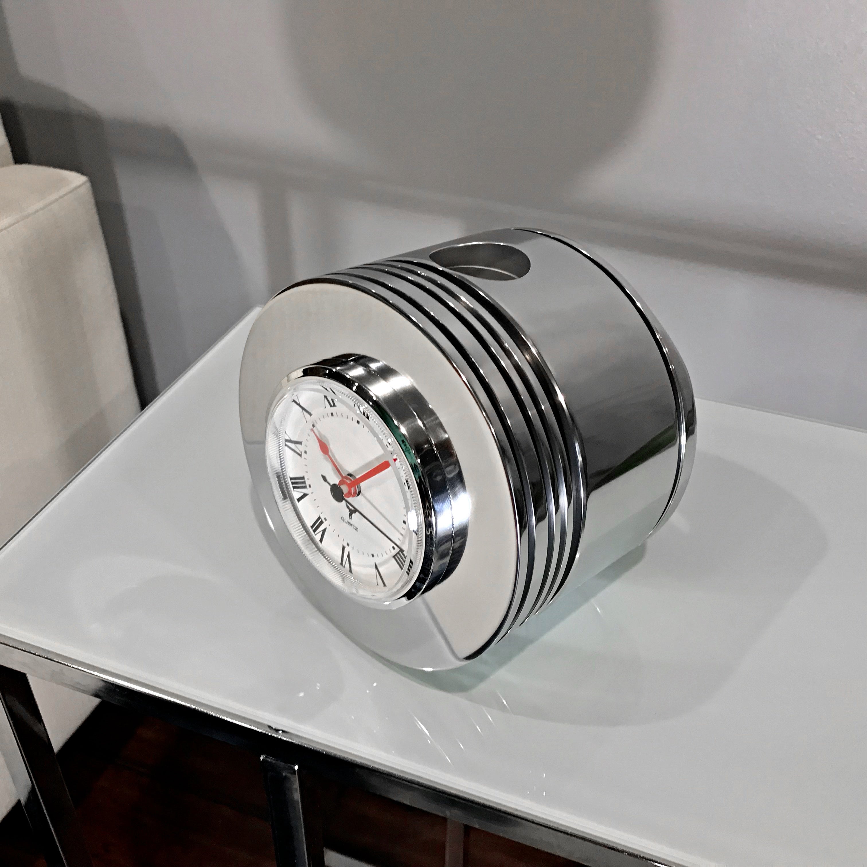 Altitude Altimeter WWII Black Airplane Radial Engine Piston Desk Clock ...