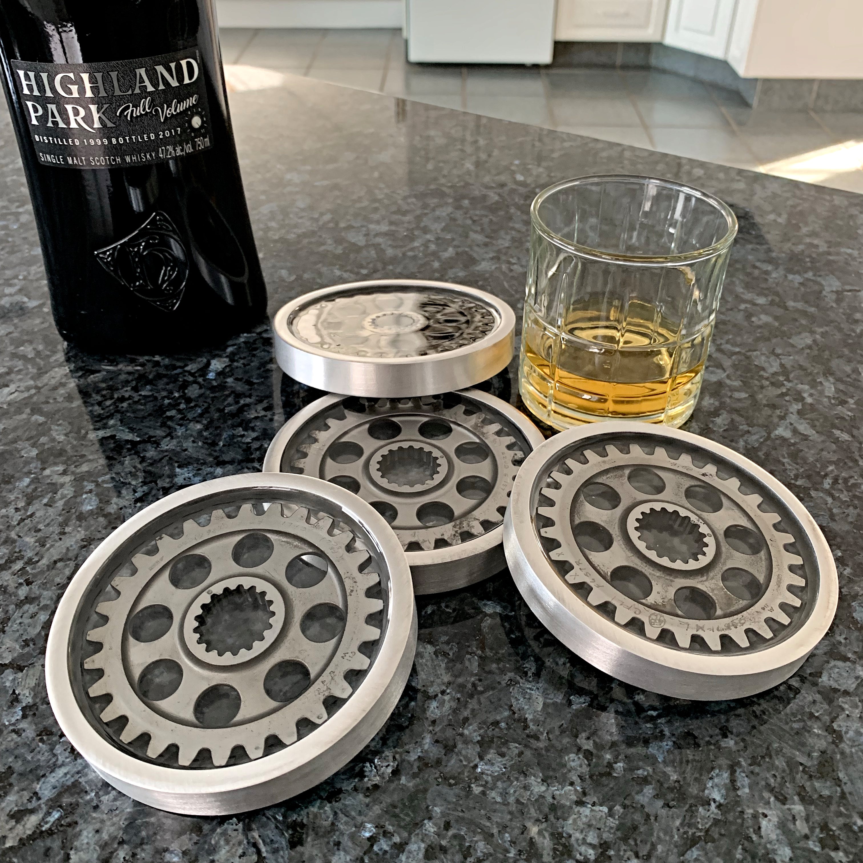 Pratt & Whitney Radial Engine Transparent WWII Gear Drink Beer Coaster ...