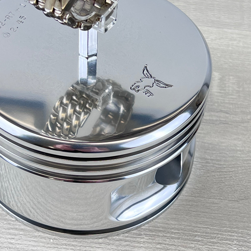 WWII Jacobs Radial Engine Airplane Polished Piston Watch Display Stand ...