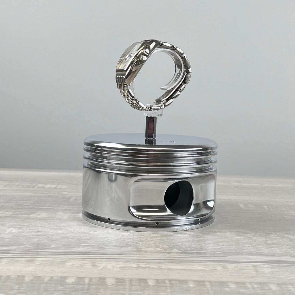 WWII Jacobs Radial Engine Airplane Polished Piston Watch Display Stand ...