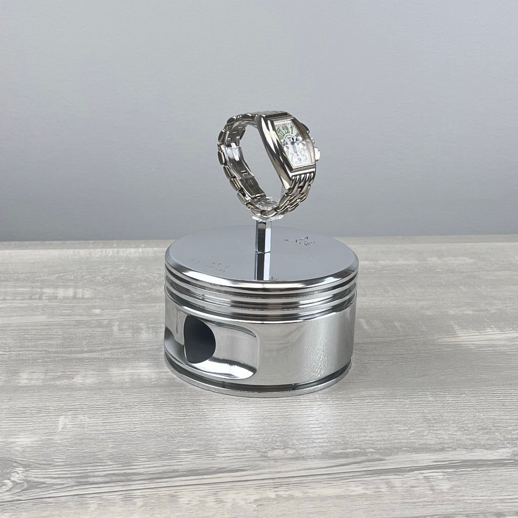 WWII Jacobs Radial Engine Airplane Polished Piston Watch Display Stand ...