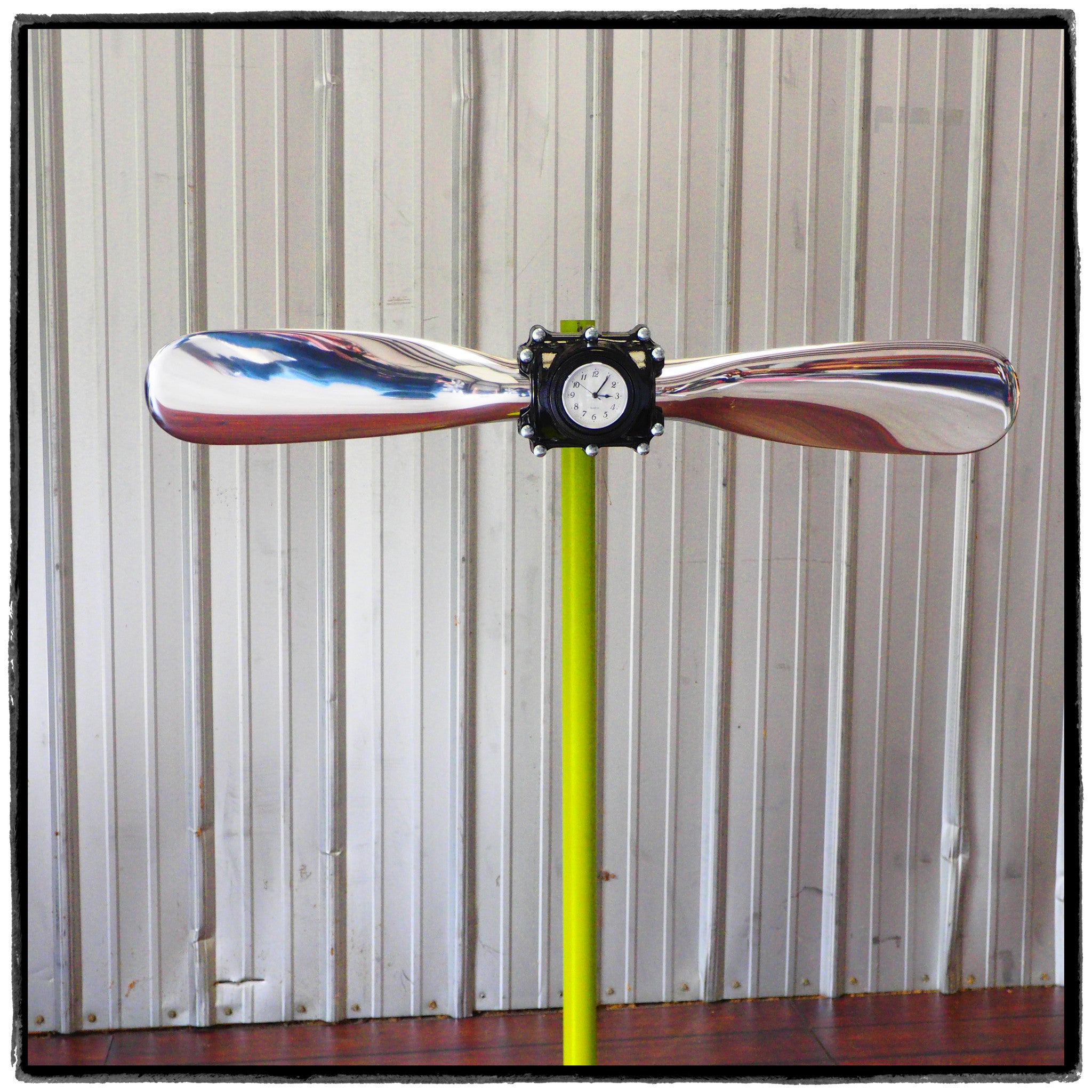 Prop Clock 2-Bladed High Polished Airplane Propeller | Aviation Art ...