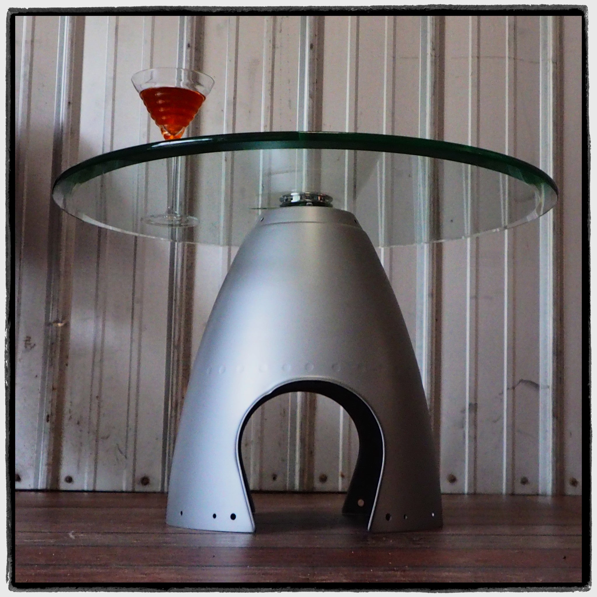 Space Age Eames Era Airplane Spinner Cone Coffee Table | Aviation Art ...