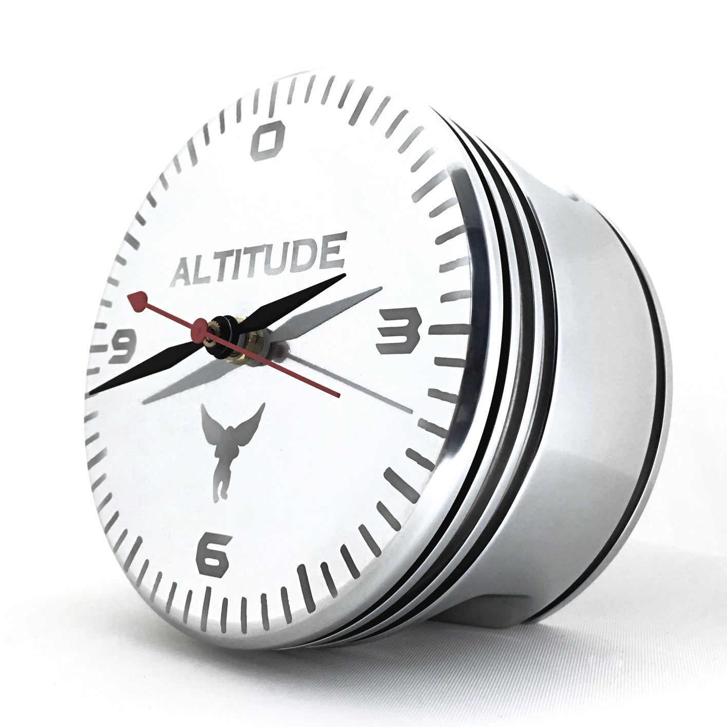 Altimeter WWII Airplane Radial Engine Piston Desk Clock | Aviation Art ...