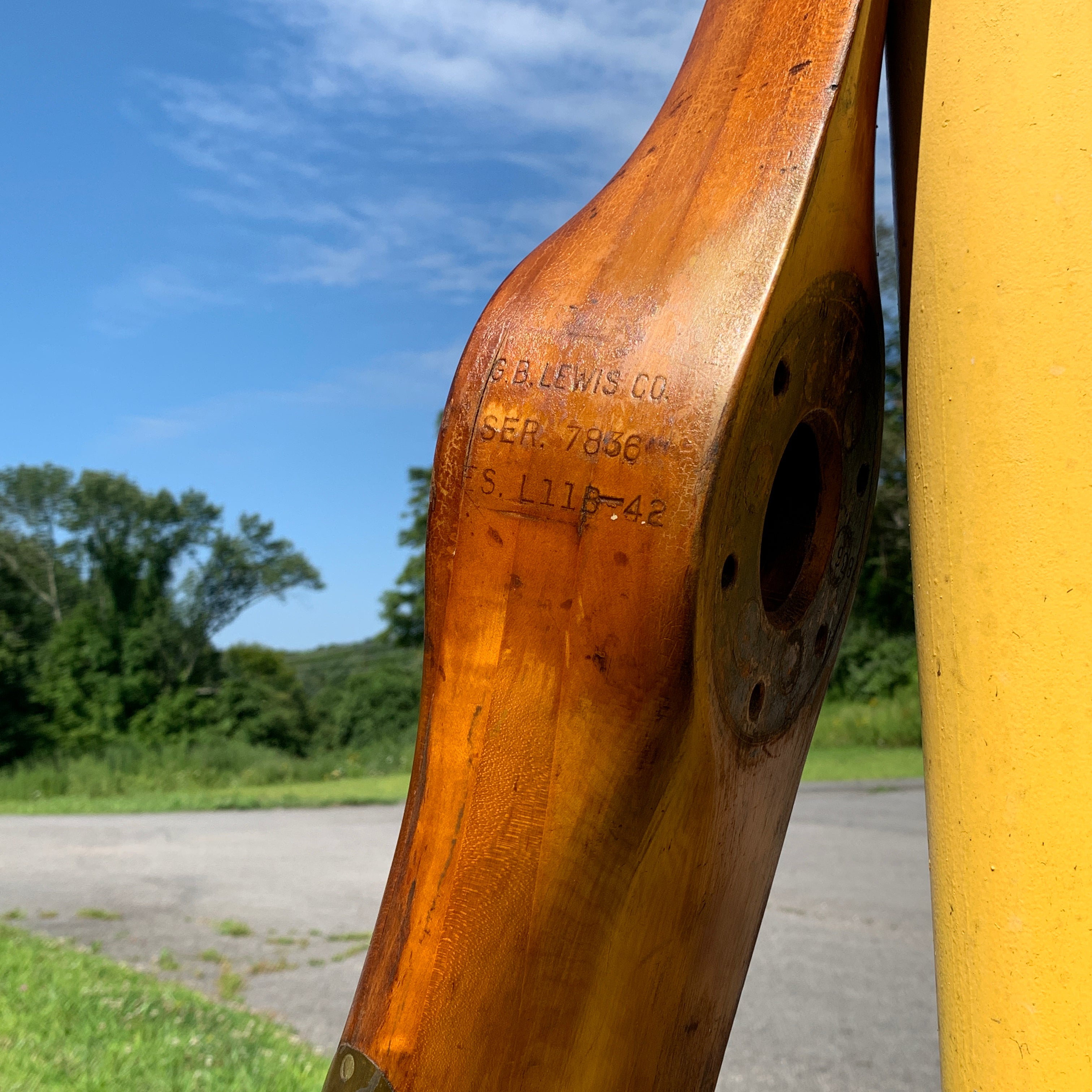 1940's GB Lewis L11B-42 Piper J4A Cub Coupe Wooden Airplane Propeller ...