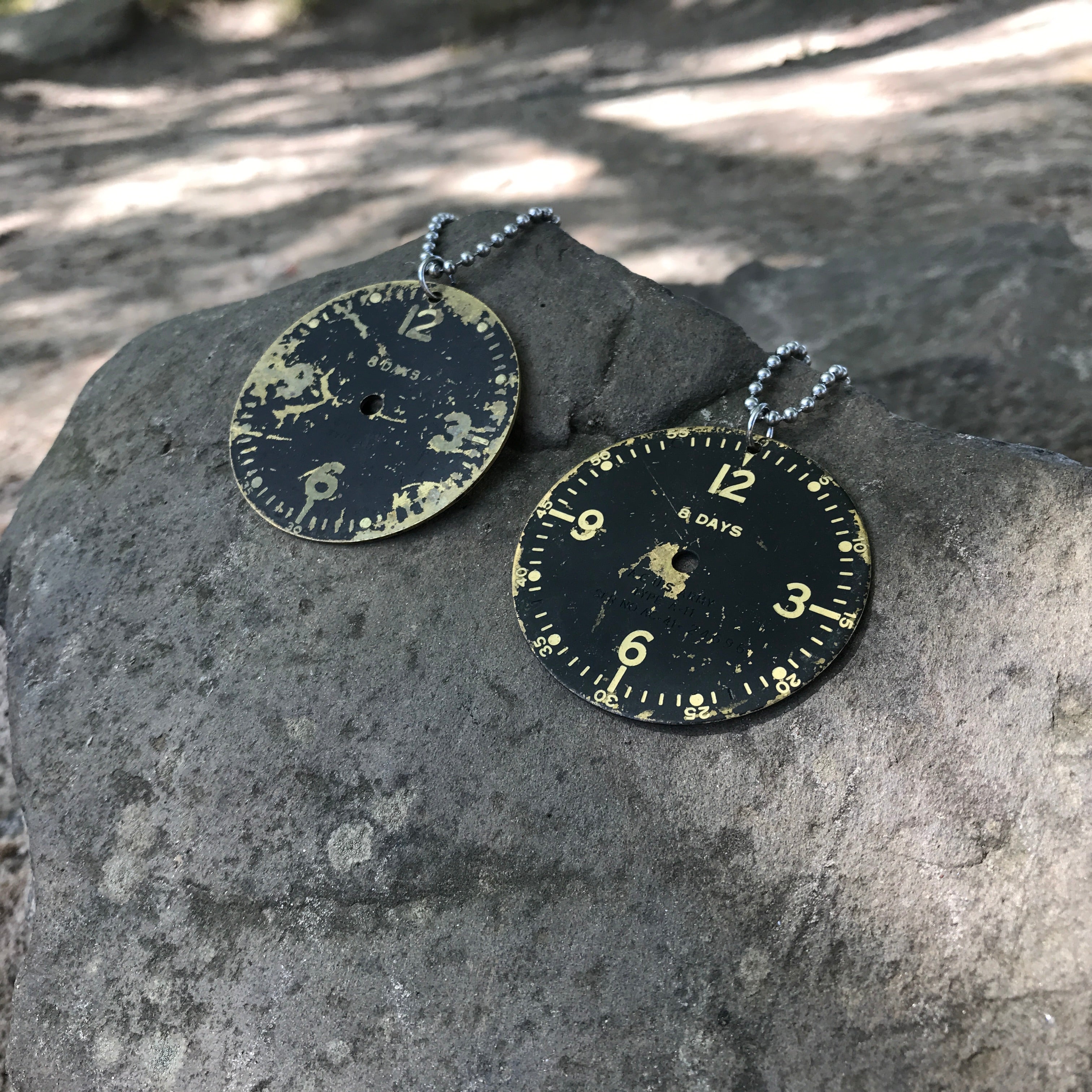 P-51 Mustang WWII Warbird Airplane 8-Day Clock US Army Necklace Chain ...