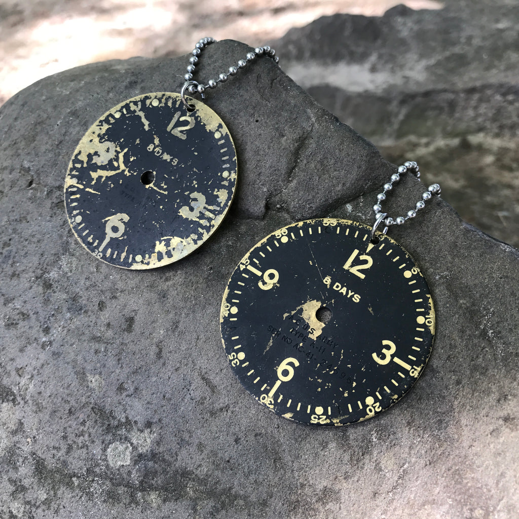 P-51 Mustang WWII Warbird Airplane 8-Day Clock US Army Necklace Chain ...