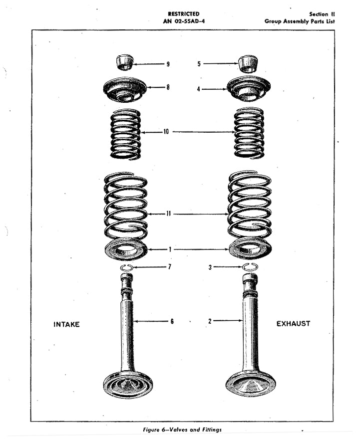 P51 Mustang Spitfire WWII Airplane Merlin Engine Intake Valve 600443 ...