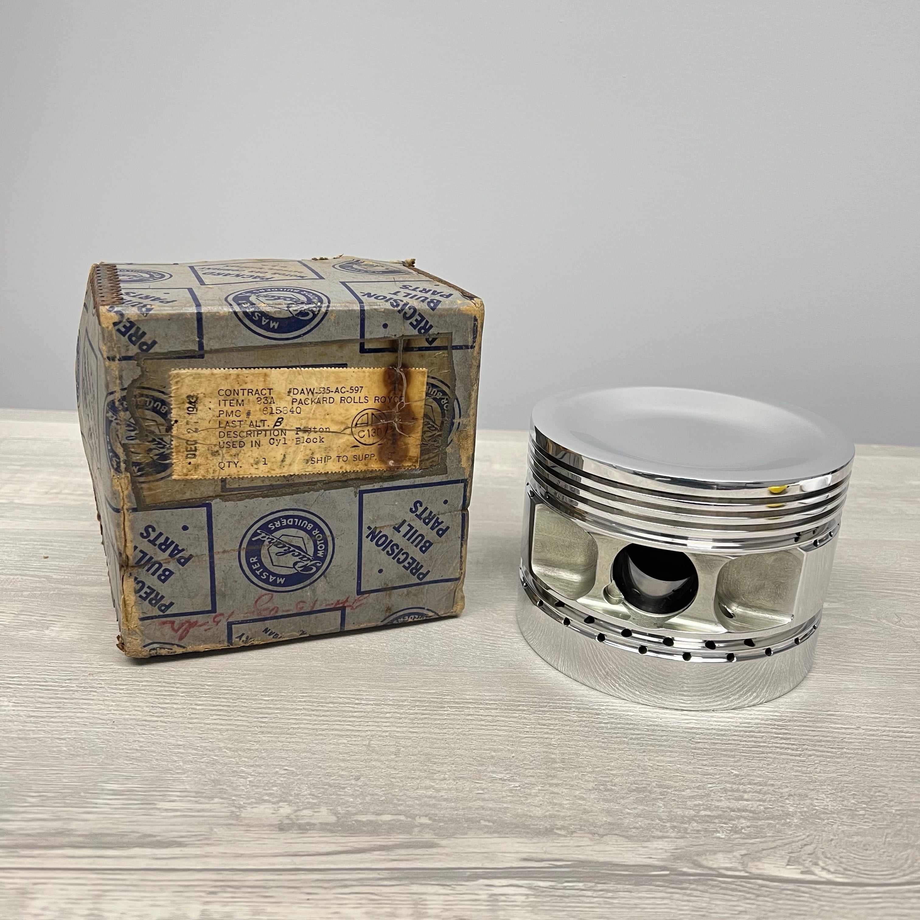1940s NOS P51 Mustang Rolls Royce Merlin Packard 615840 V1650 Piston ...